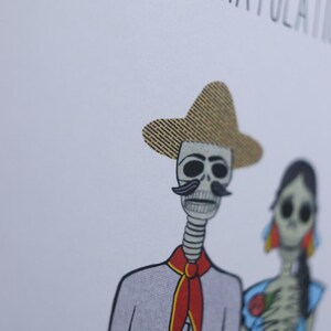 El Catrin/catrina Calavera Greeting Card/ Congratulations/ Hello ...