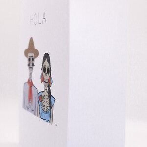 El Catrin/catrina Calavera Greeting Card/ Congratulations/ Hello ...