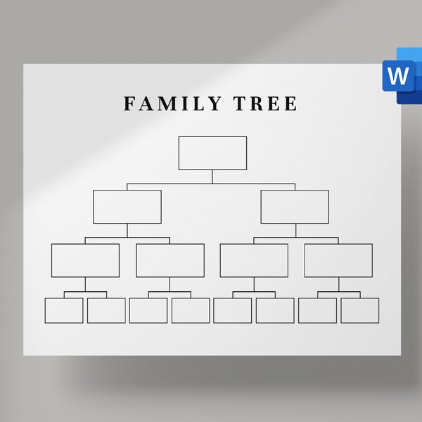 Family Tree Chart - Etsy
