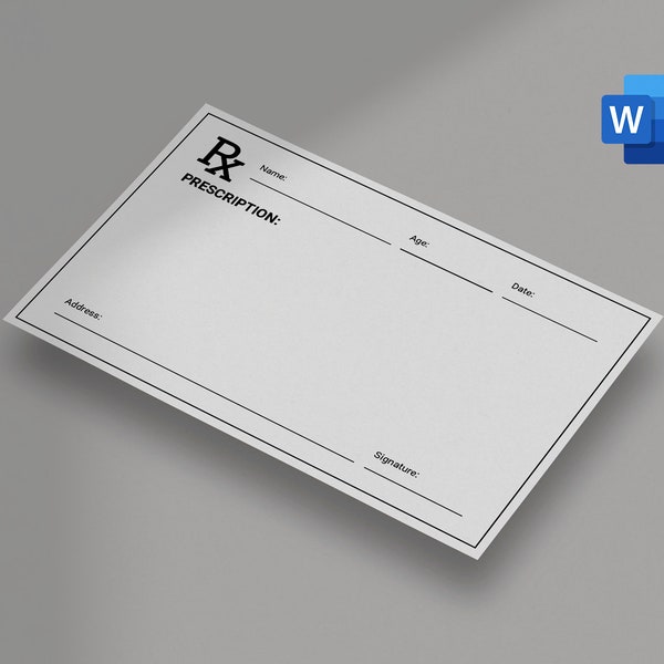 Prescription Pad Png - Etsy