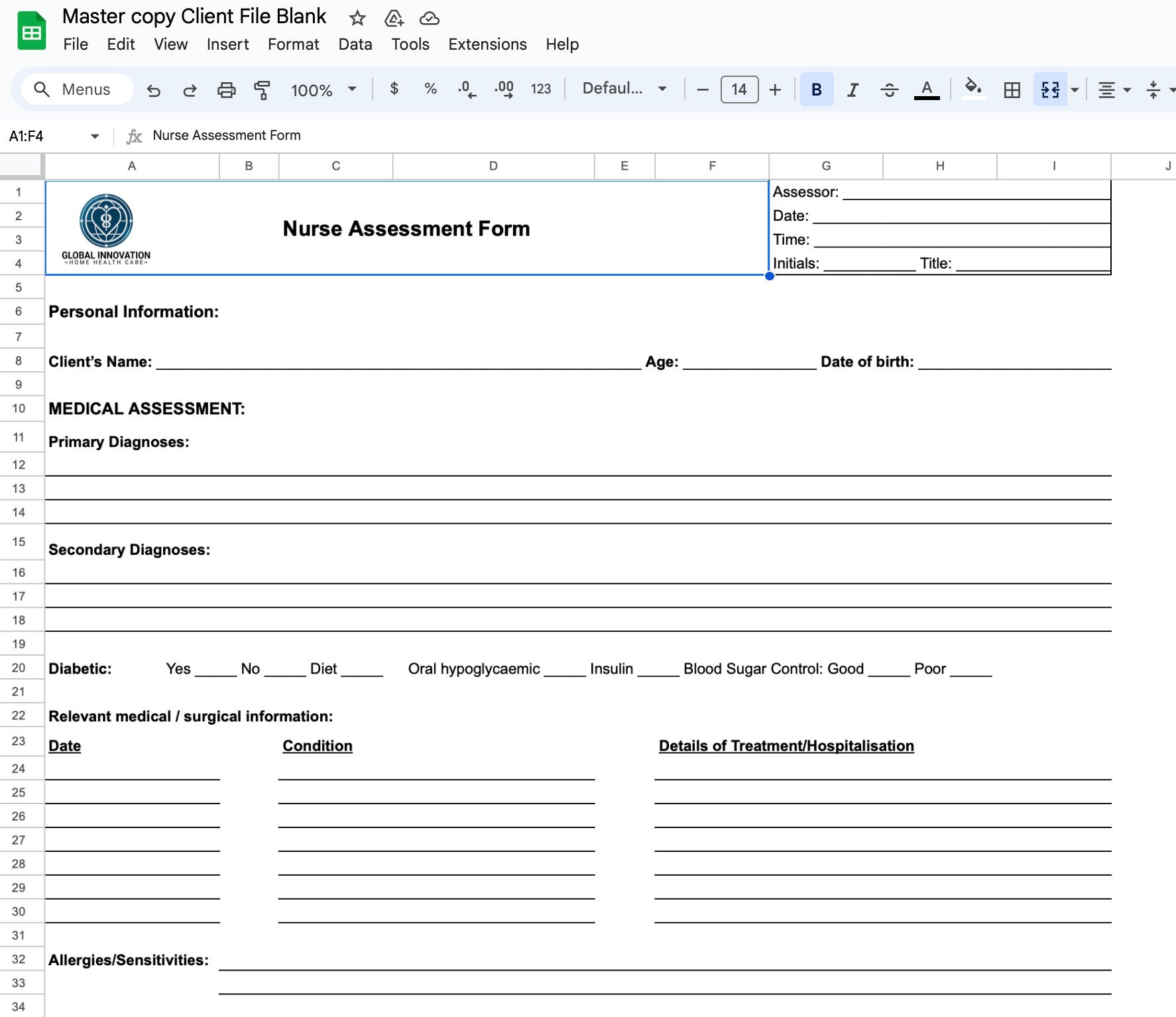 Complete Home Health Care Management Excel Templates – Organize Your ...