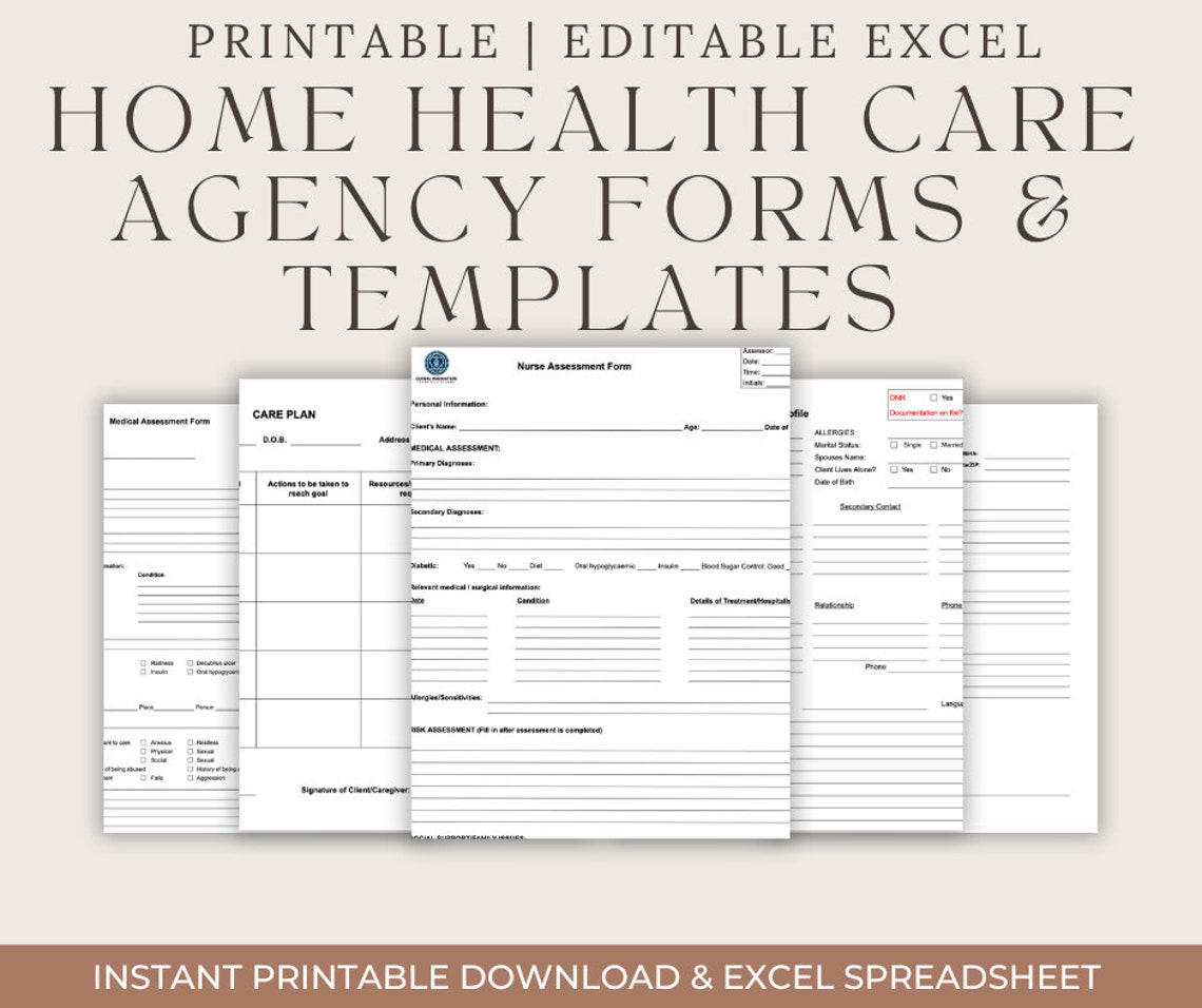 Complete Home Health Care Management Excel Templates – Organize Your ...