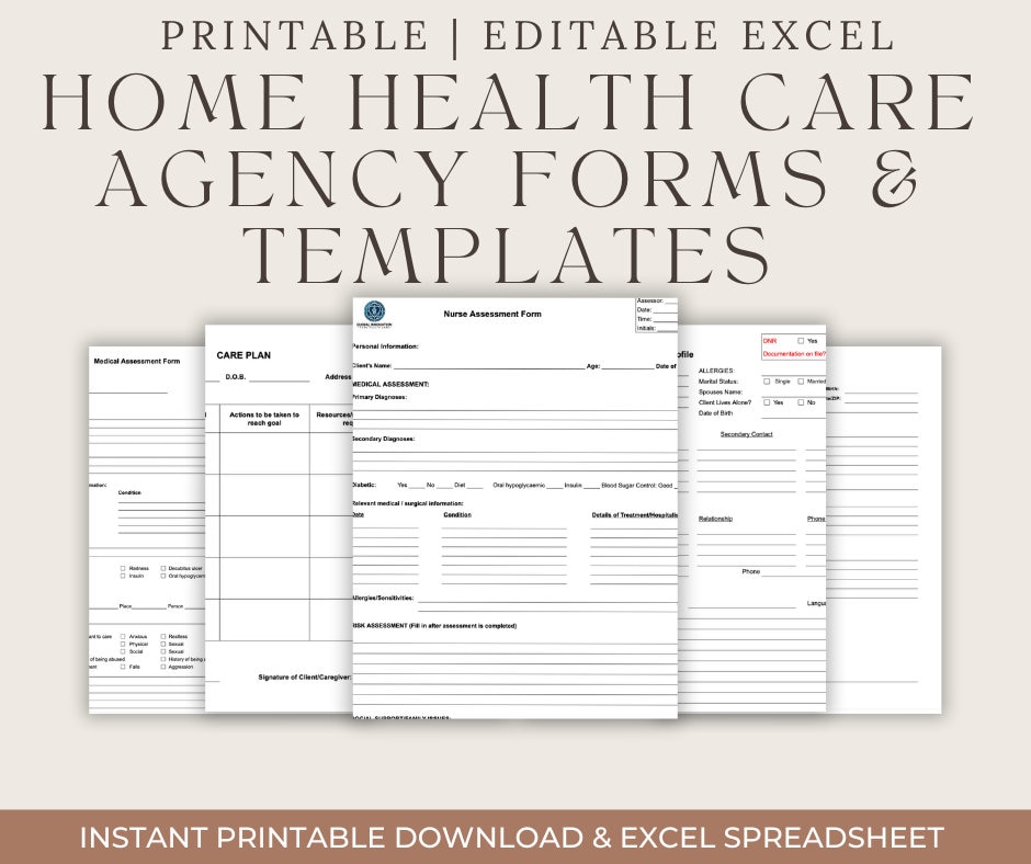 Complete Home Health Care Management Excel Templates – Organize Your ...