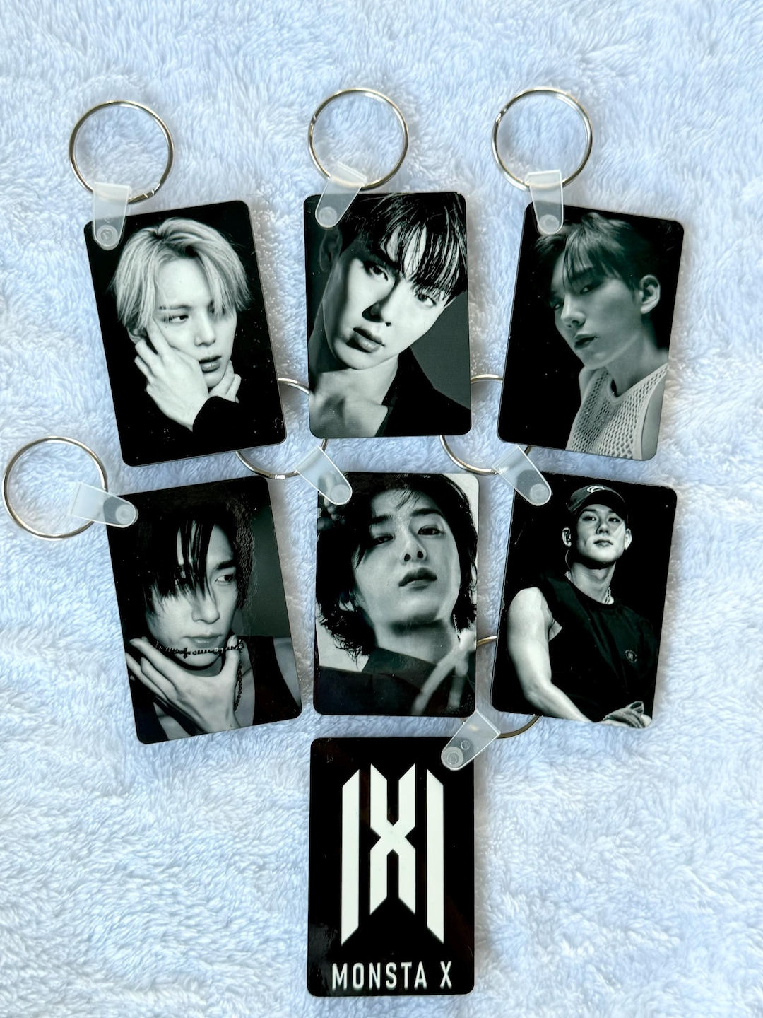 MONSTA X Keychains, Black and White MONBEBE Kpop - Etsy