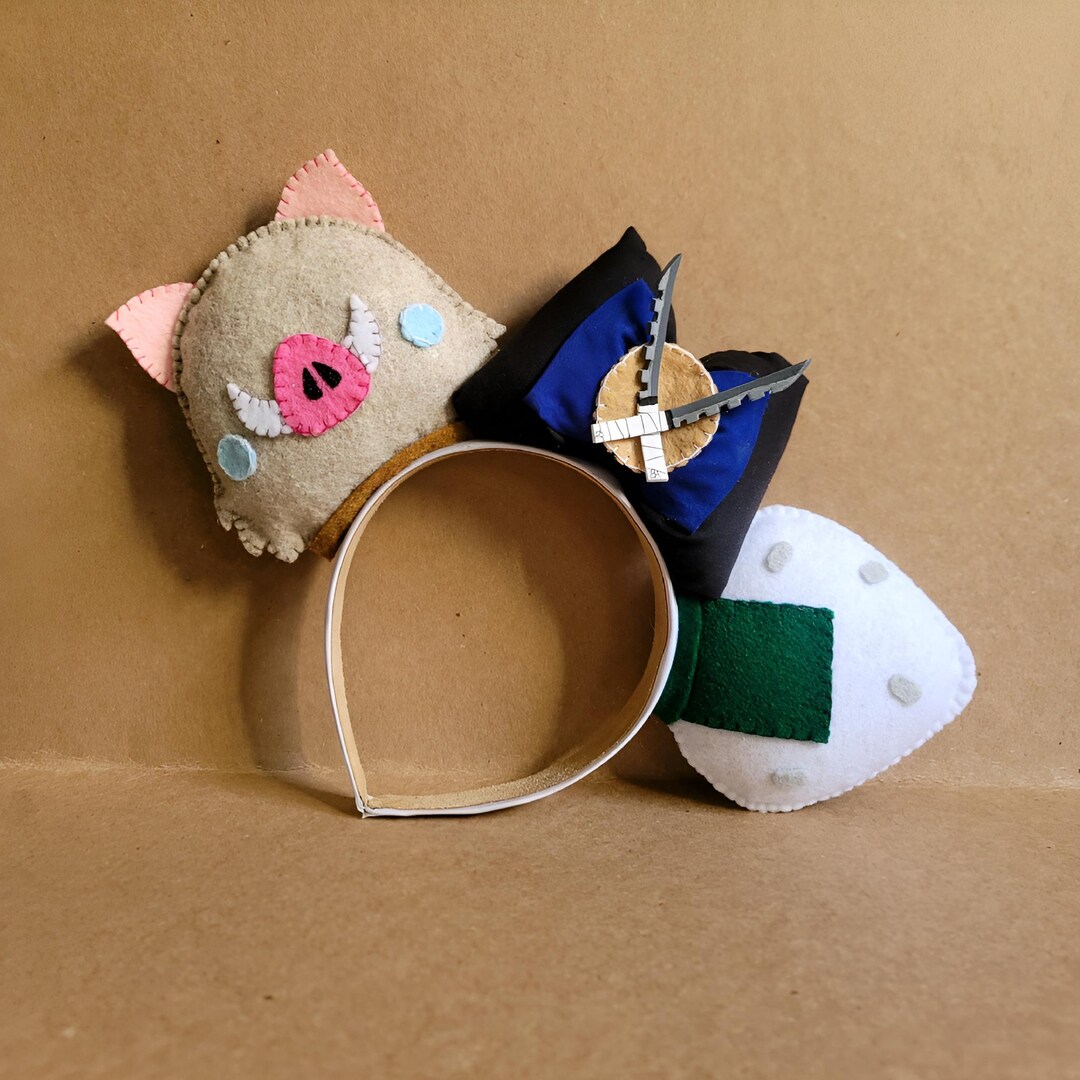 Demon Anime Mouse Ears Handsewn Handmade - Etsy