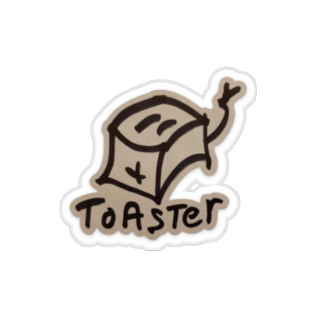 Cool Style Toaster Sticker, Trendy Laptop Decal, Vinyl Decal for Water ...