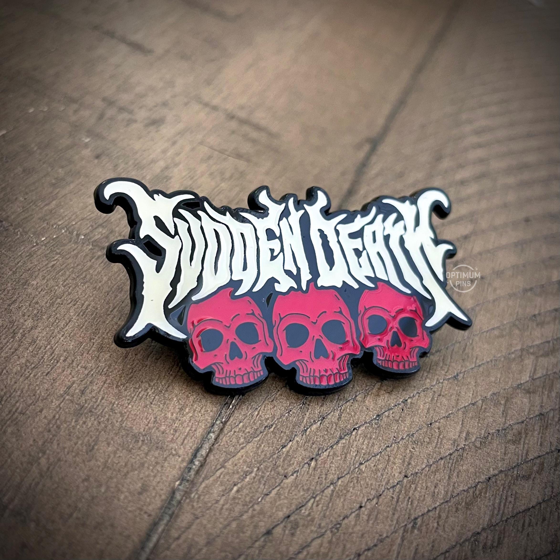 Svdden Death EDM Enamel Pin, Lapel Pin, Hat Pin - Skulls - Etsy