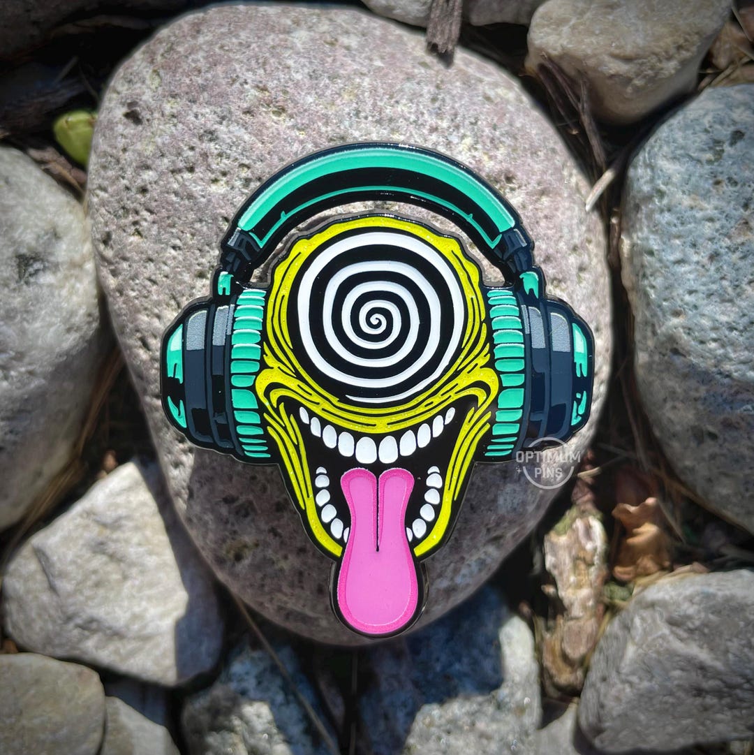 Alien EDM Enamel Pin: WUBTRONICS Hat Lapel Pin - Etsy