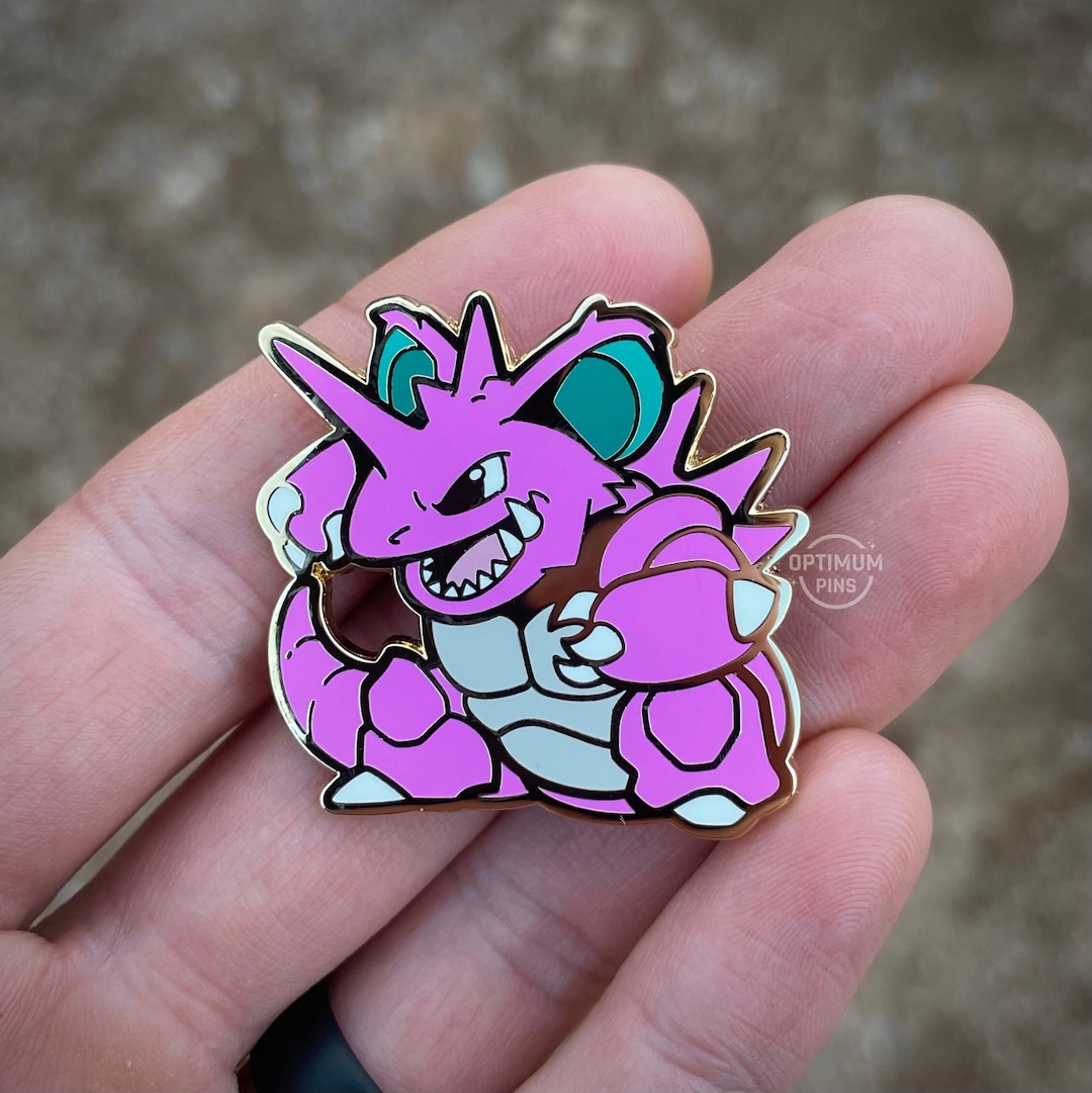 Nidoking Pokemon Enamel Pin | Gen 1 Pokedex - Etsy
