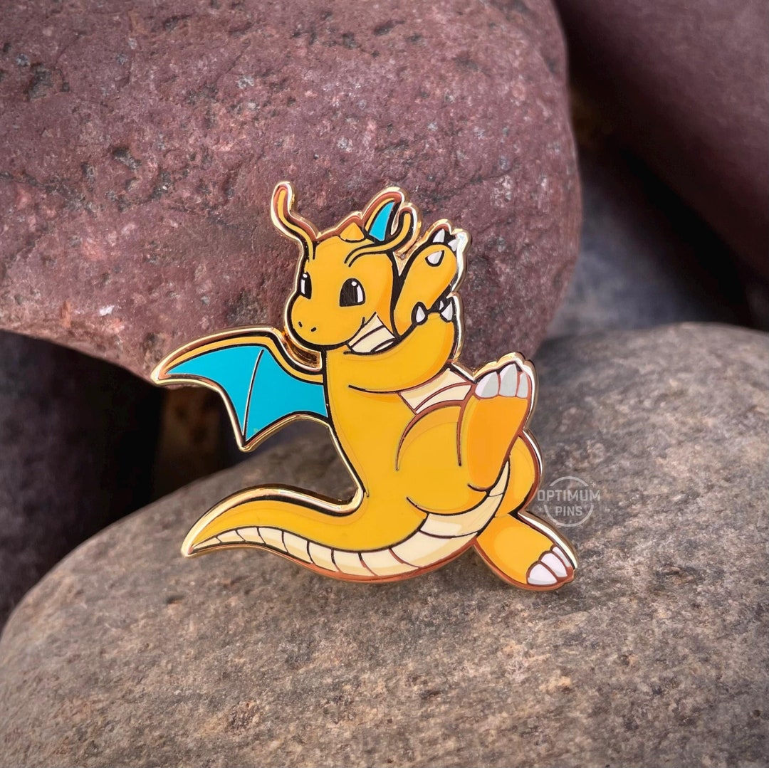 Dragonite Pokemon Enamel Pin, Lapel Pin, Hat Pin - Etsy