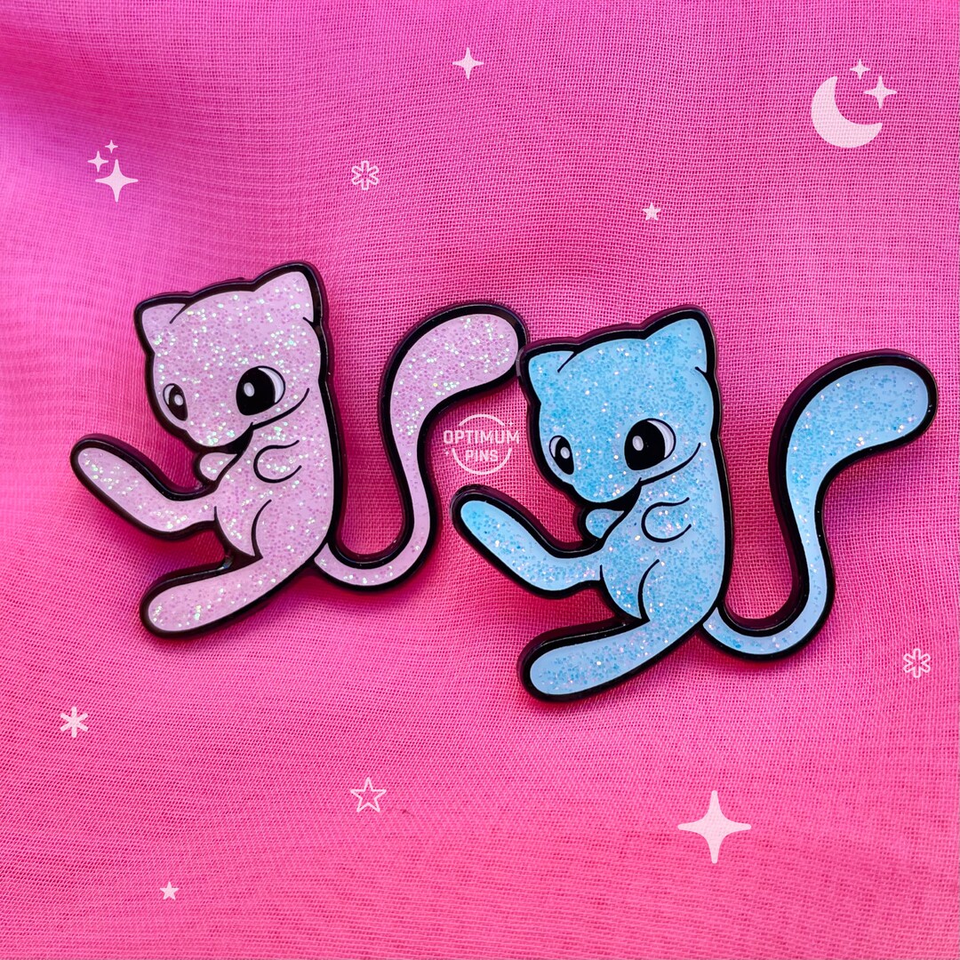 Mew Mythical Pokemon Enamel Pin, Lapel Pin, Hat Pin - Etsy