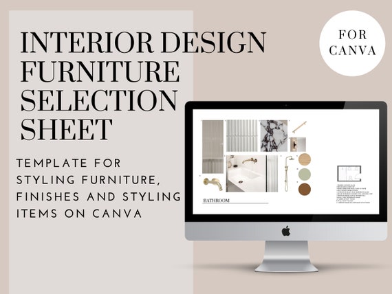 Interior Design Presentation Template for Projects Clients or - Etsy