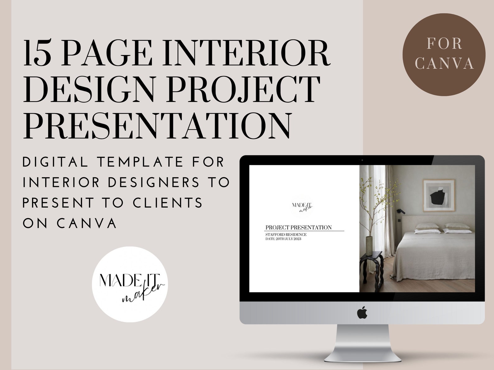 Interior Design Project Presentation Template for Interior Designers ...