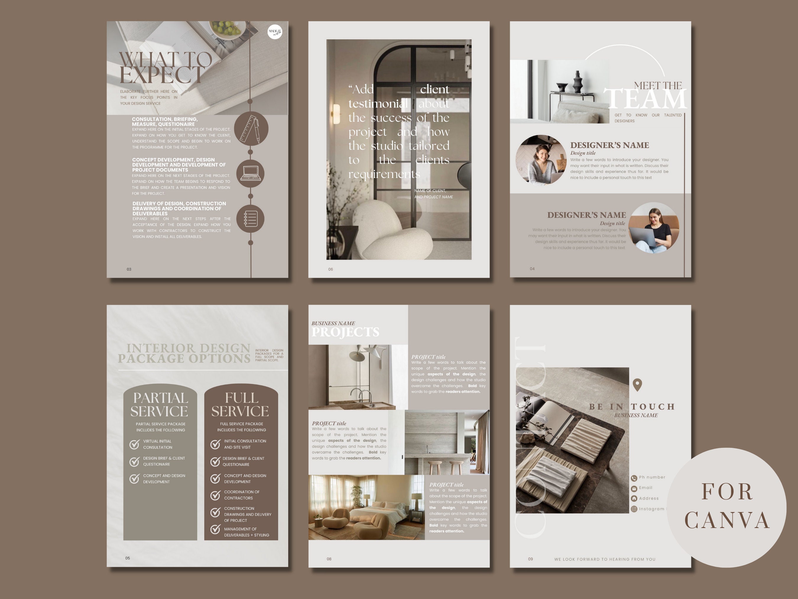 Interior Design Services and Packages Guide Template Welcome Pack - Etsy