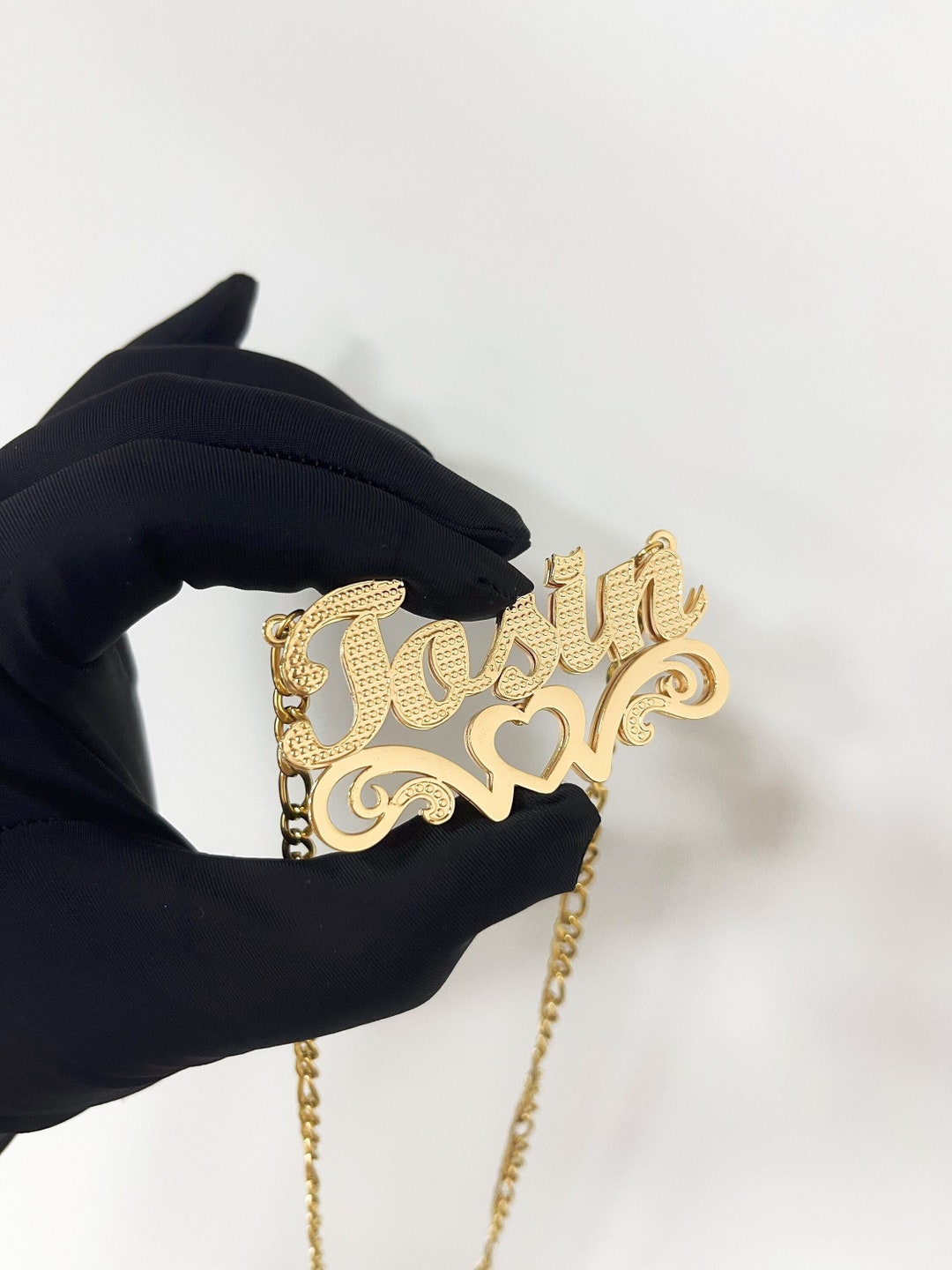 Name Plate, Gold Filled Nameplate, Custom Name Necklace, Double Plated ...