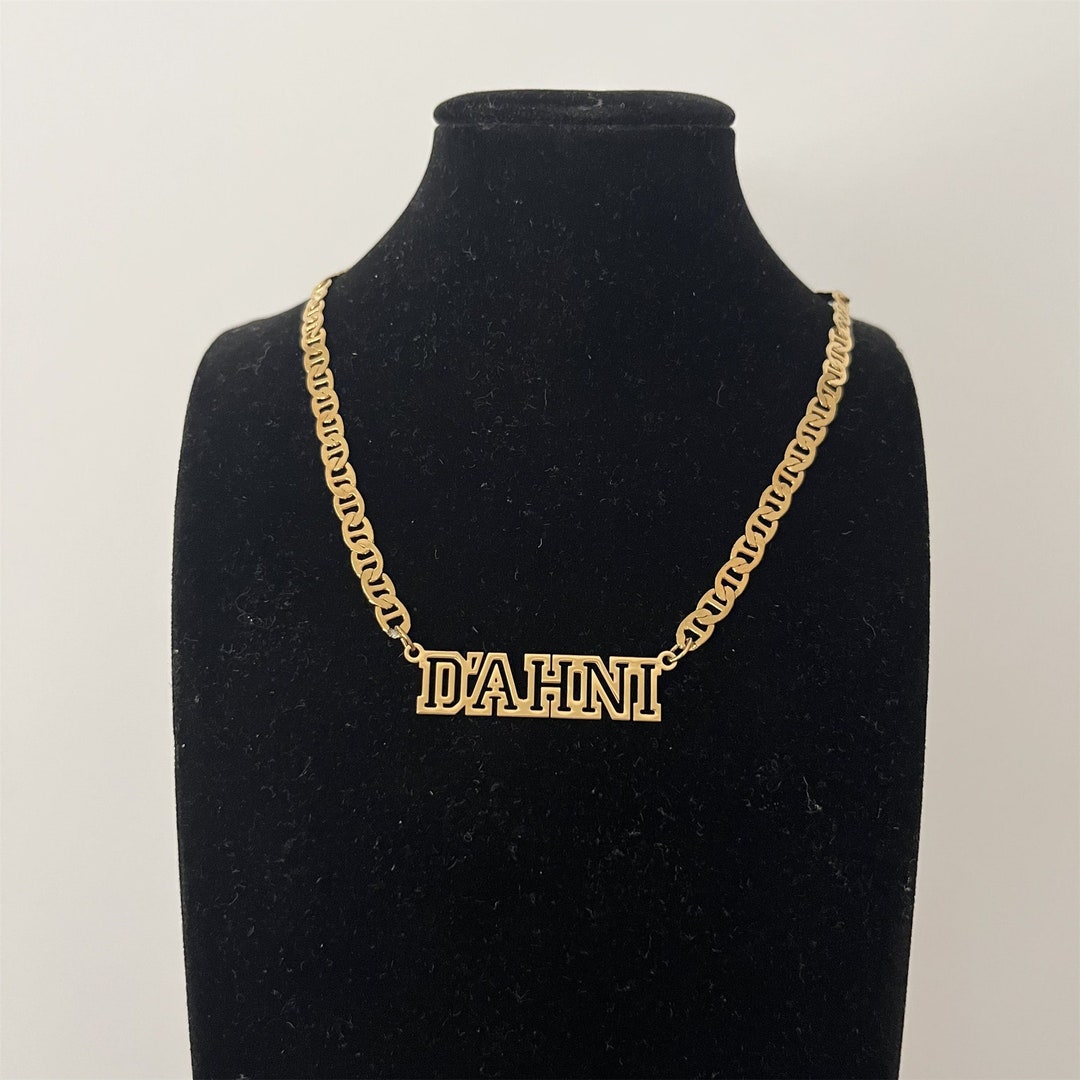 Custom Name Necklace,personalized Name Pendant, Hollow Name Necklace ...