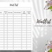 Wait List, Printable Business Contact List, MLM Waitlist, Client Wait ...