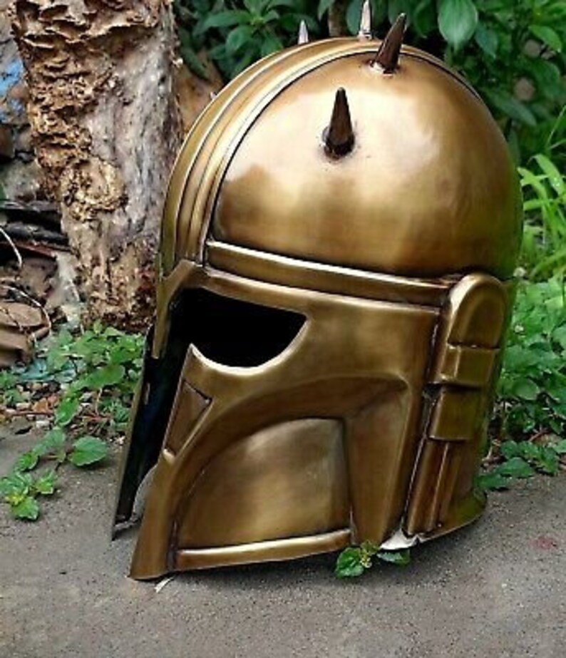 The Armorer Mandalorian Helmet Wearable Metal Helmet Larp Cosply ...