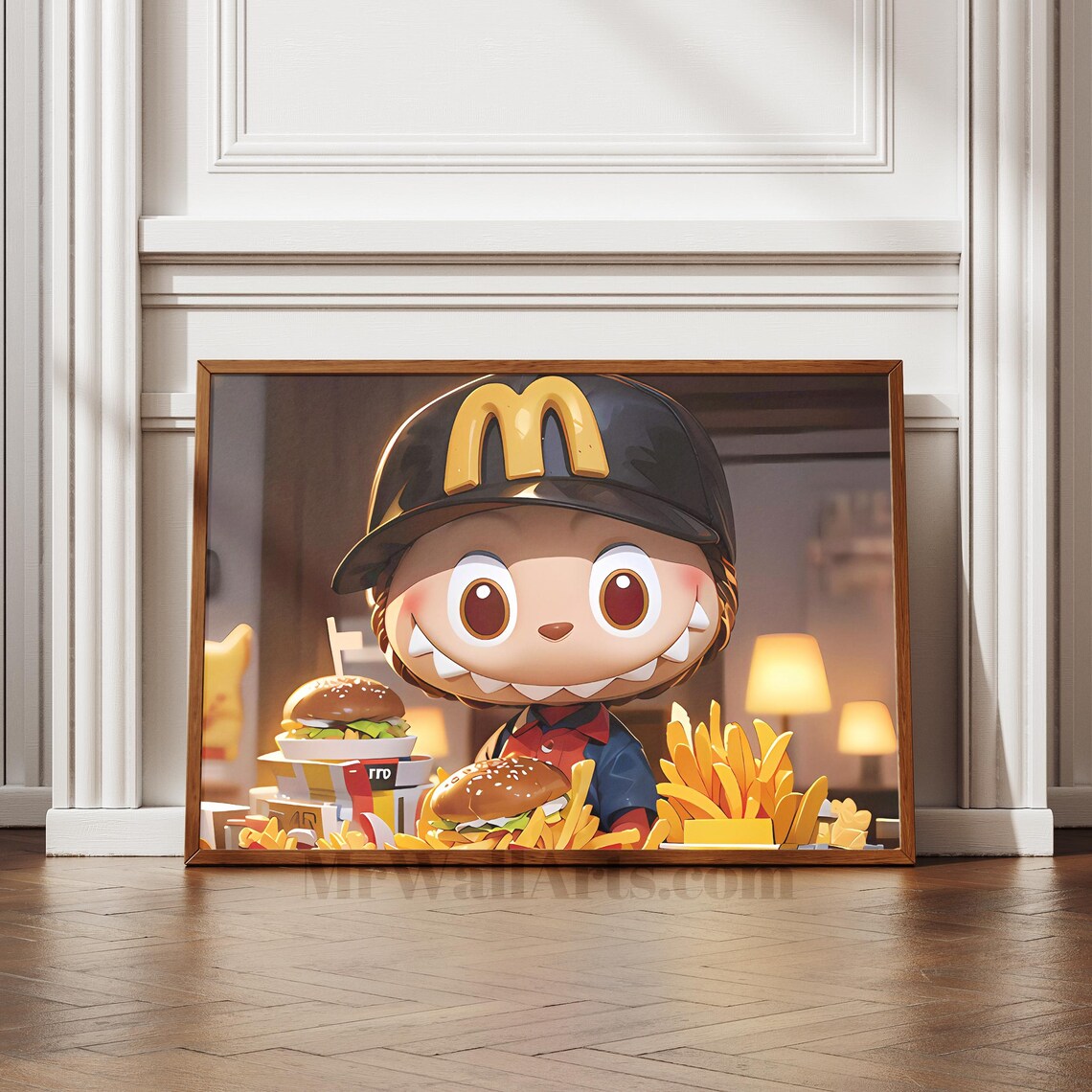 Labubu Fast Food Poster, Labubu the Monster Decor, Labubu Wall Art ...