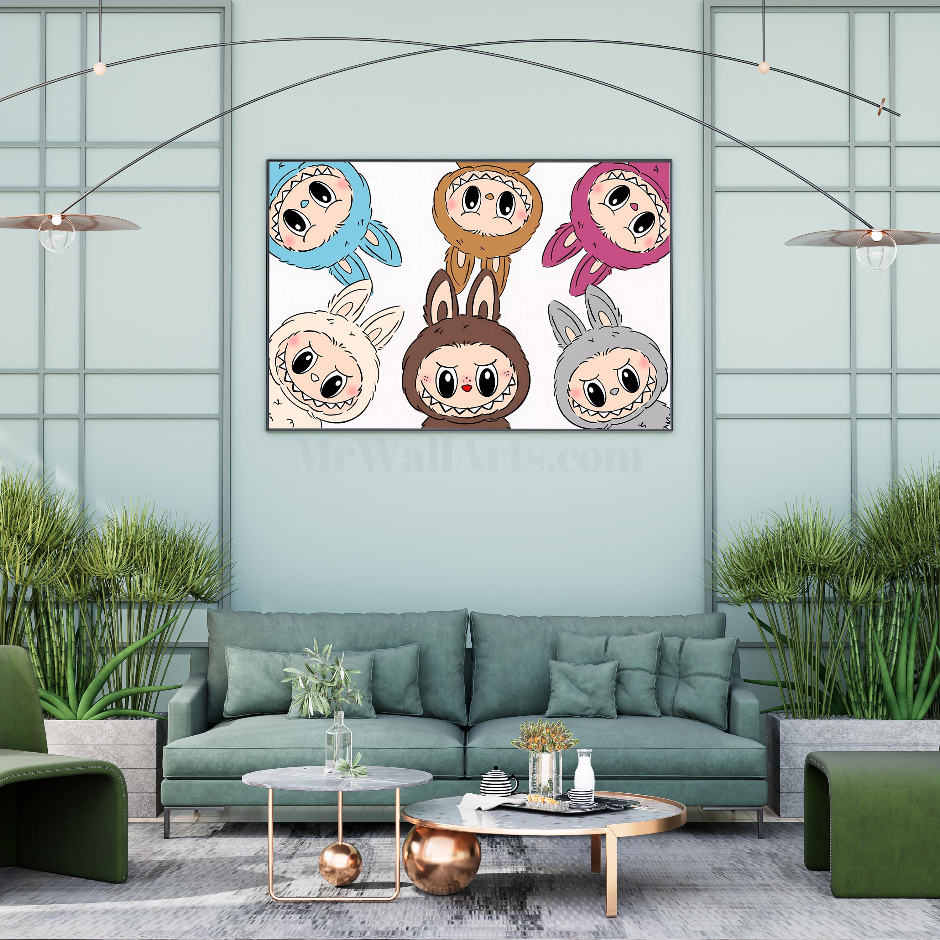 Labubu & Friends Poster, Labubu the Monster Decor, Labubu Wall Art ...