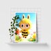 Bright Bee Labubu Poster, the Monster Labubu in Bee Costume Print ...