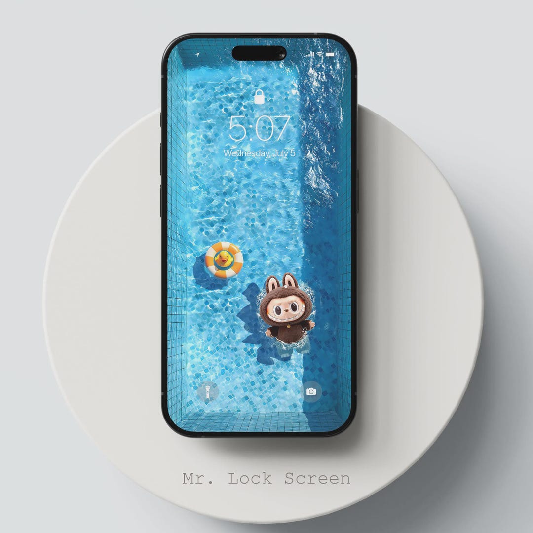 Zimomo Labubu Pool Phone Wallpapers | 3D Pool Phone Wallpaper | Android ...