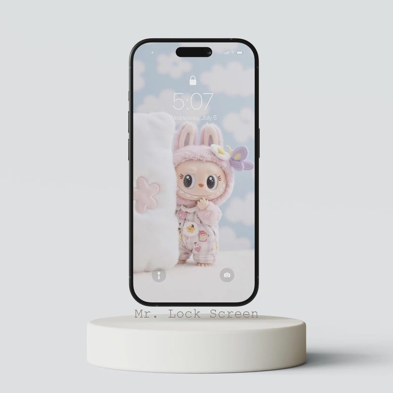 Elegant Labubu MOKOKO Pool Phone Wallpapers | 3D Pool Phone Wallpaper ...