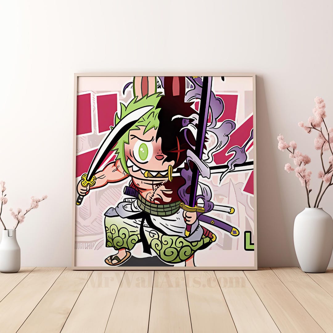 Labubu the Japanese Samurai Poster, Labubu the Monster Decor, Labubu ...