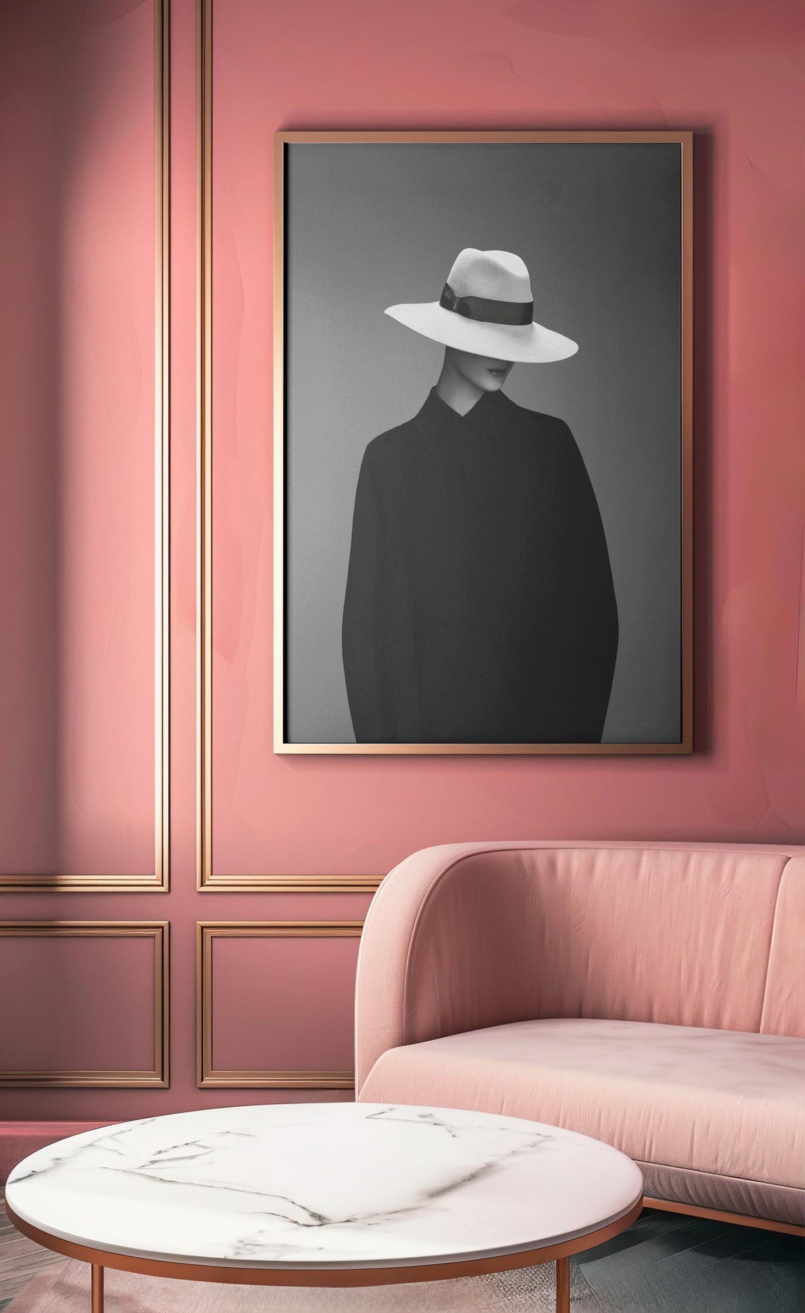 Executive Black White Portrait Modern Lady Art Portrait Fashion Wall ...