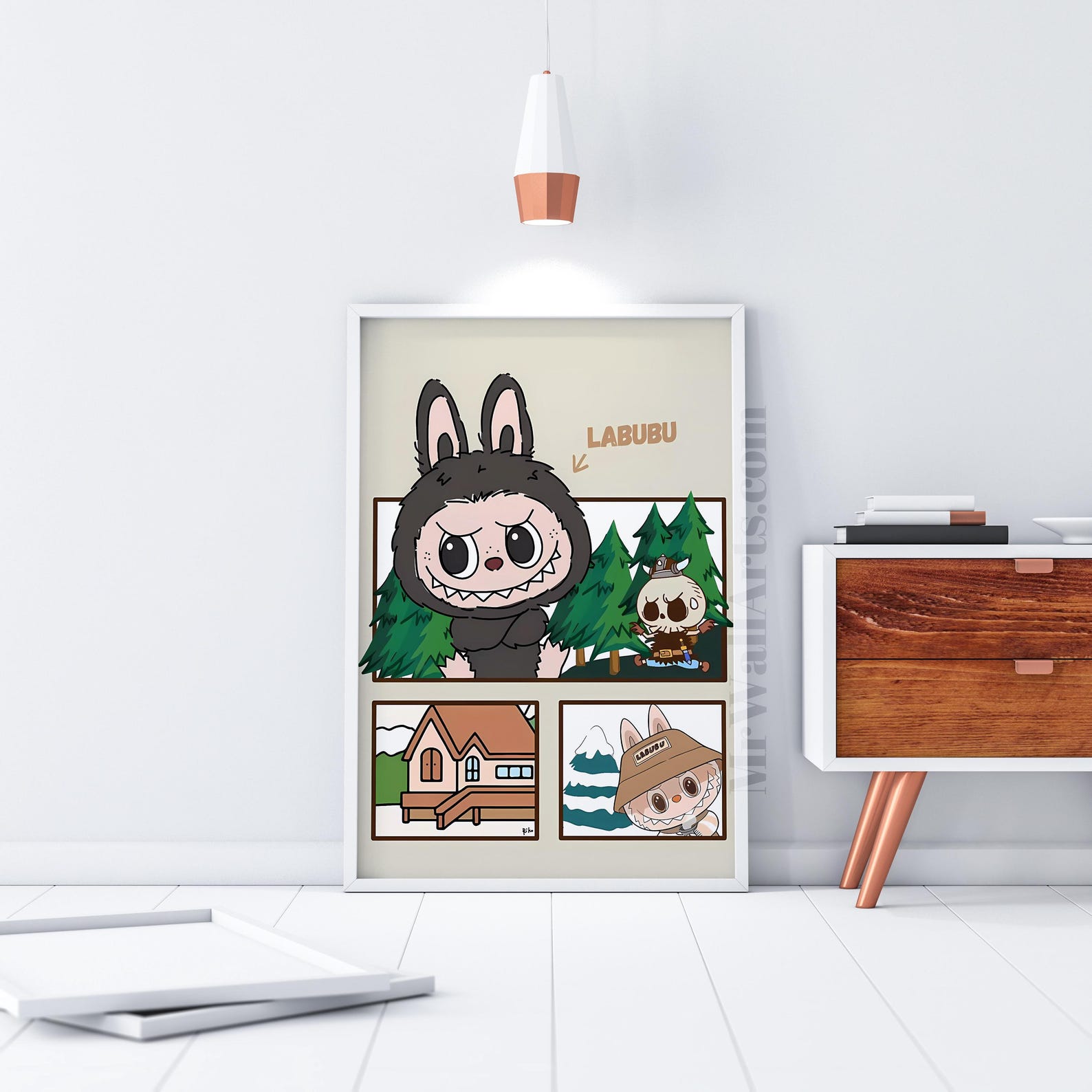 Farm Life Labubu the Monster Poster, Labubu the Monster Decor, Labubu ...