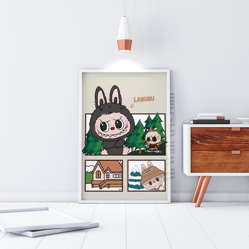 Farm Life Labubu the Monster Poster, Labubu the Monster Decor, Labubu ...