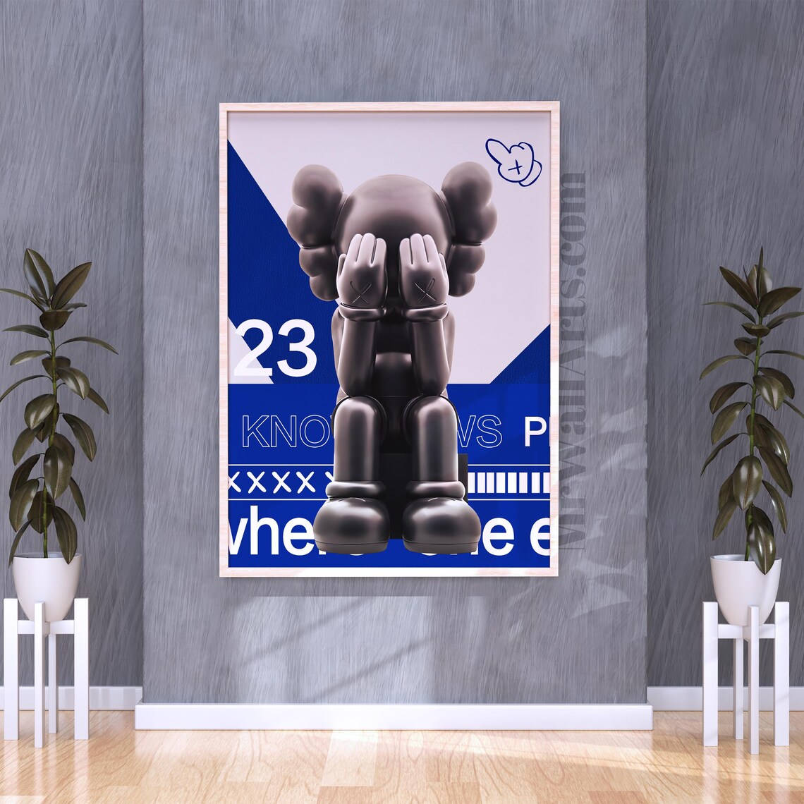 23 Shy Hypebeast Figure Poster, KAWS Digital Download, Sneakerhead ...