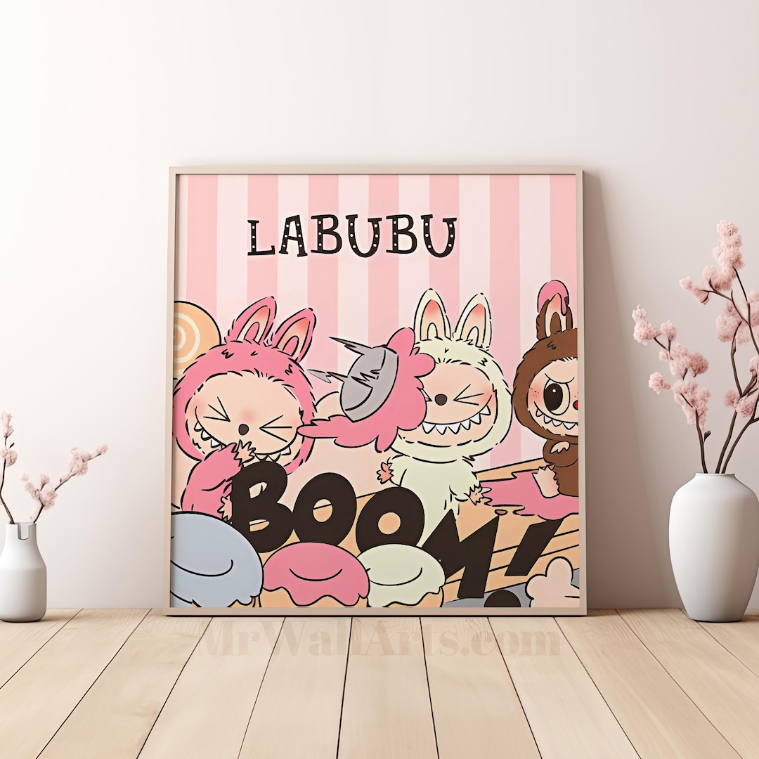 BOOM! Labubu Fun Play Time Poster, Labubu the Monster Decor, Labubu ...
