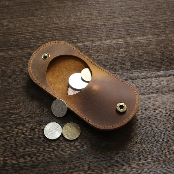 Leather Coin Purse - Etsy