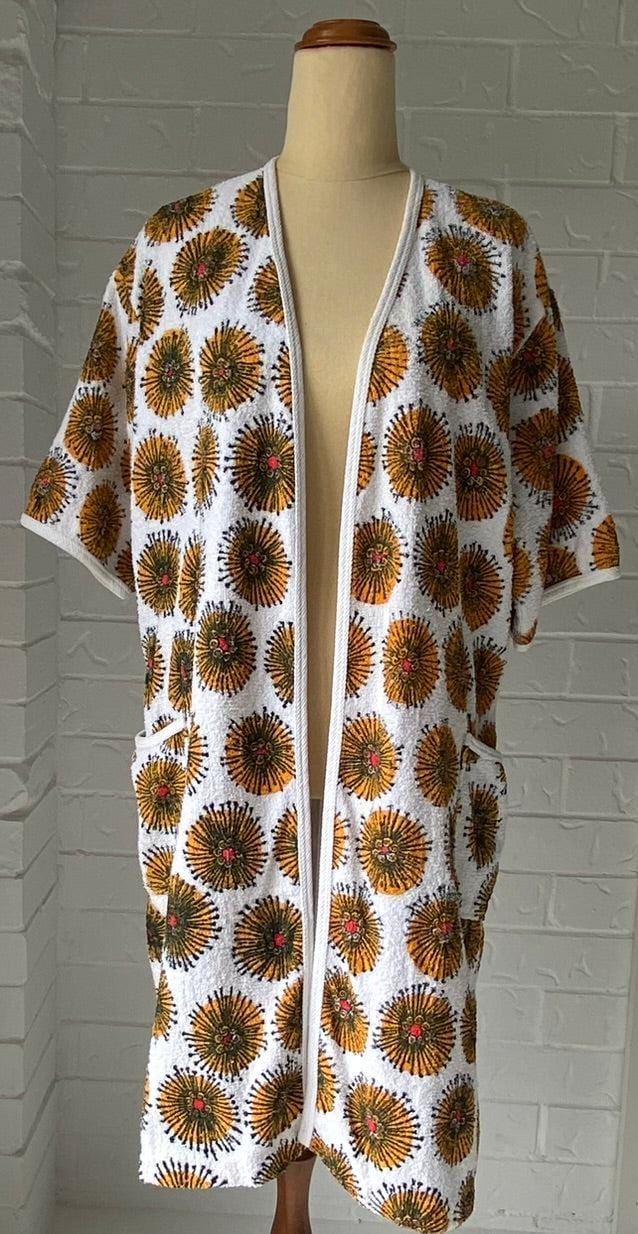 1960's Terry Towelling Beach Robe - Etsy