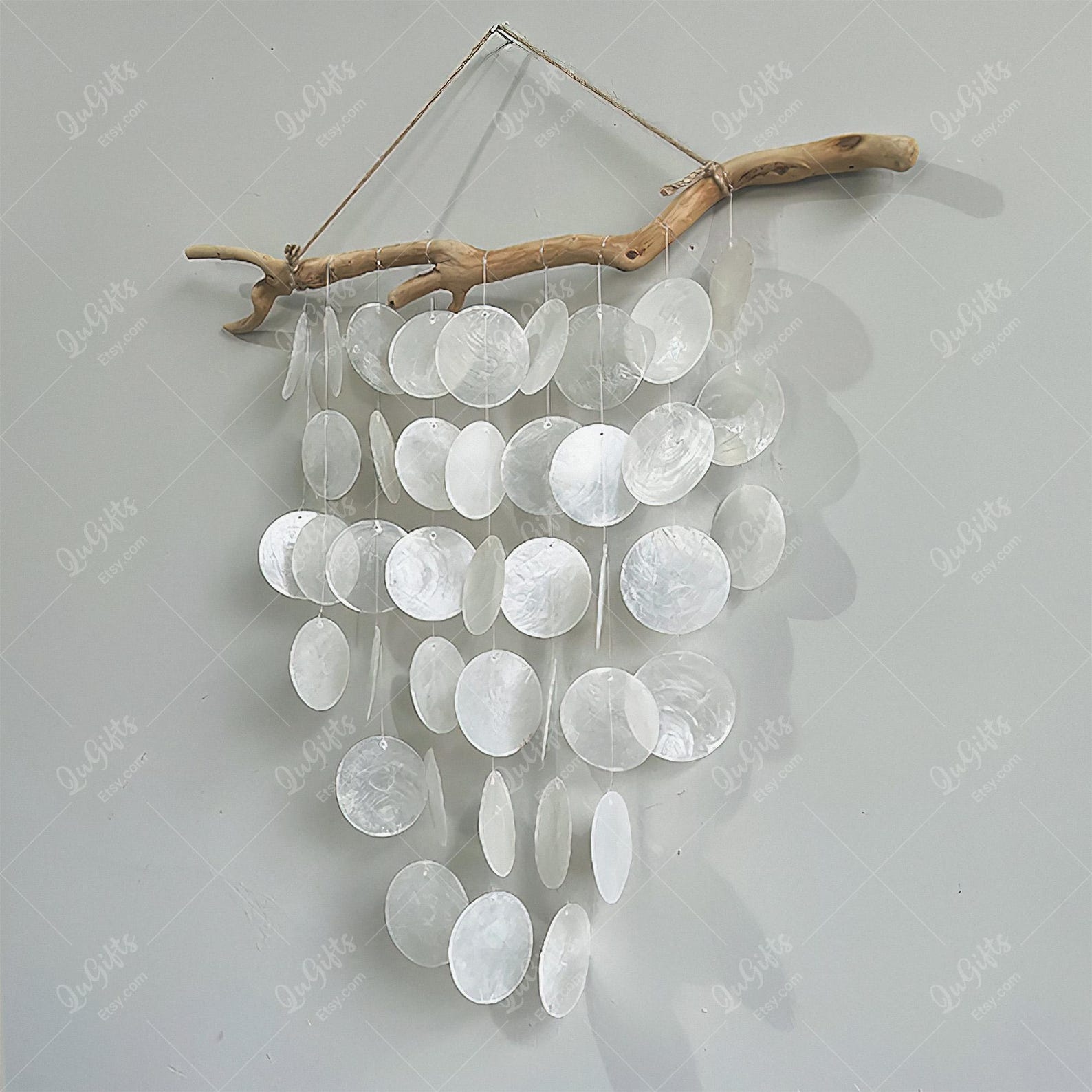 Handmade Capiz Shell Wall Hanging: Boho Beach Decor - Etsy