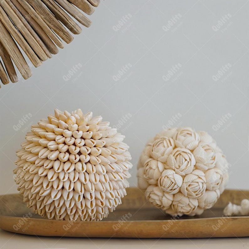 Handmade Seashell Flower Ball: Coastal Wedding Centerpiece - Etsy