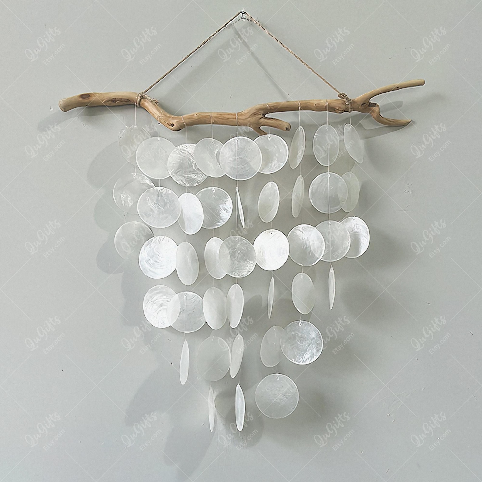 Handmade Capiz Shell Wall Hanging: Boho Beach Decor - Etsy