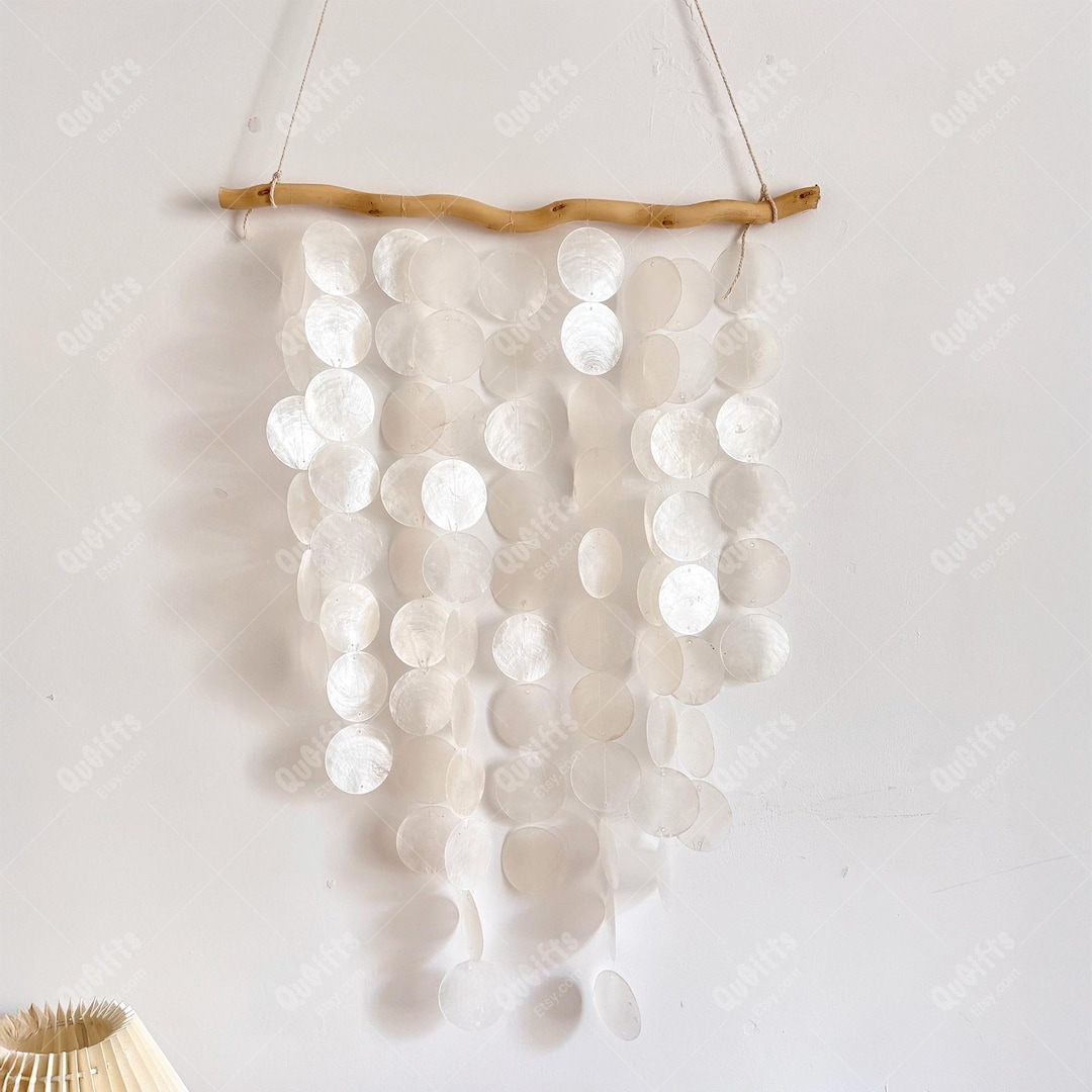 Handmade Shell Wall Hanging: Boho Coastal Decor - Etsy