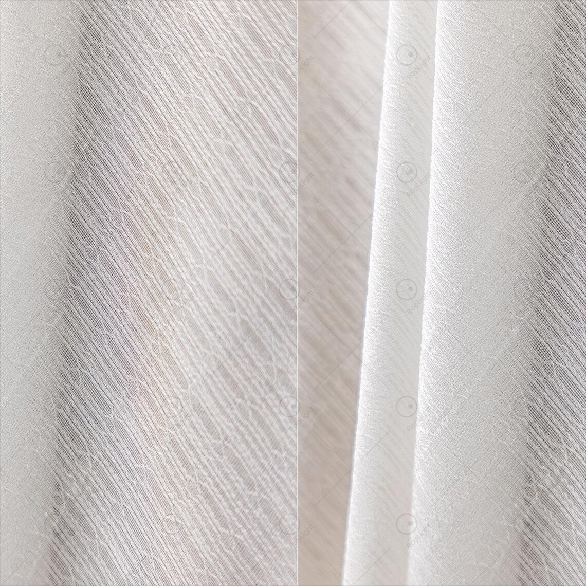 Silk Texture Sheer Curtain, Soft and Flowing Drape, Textured Jacquard ...