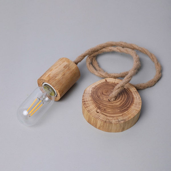 Wood Rope Lamp - Etsy