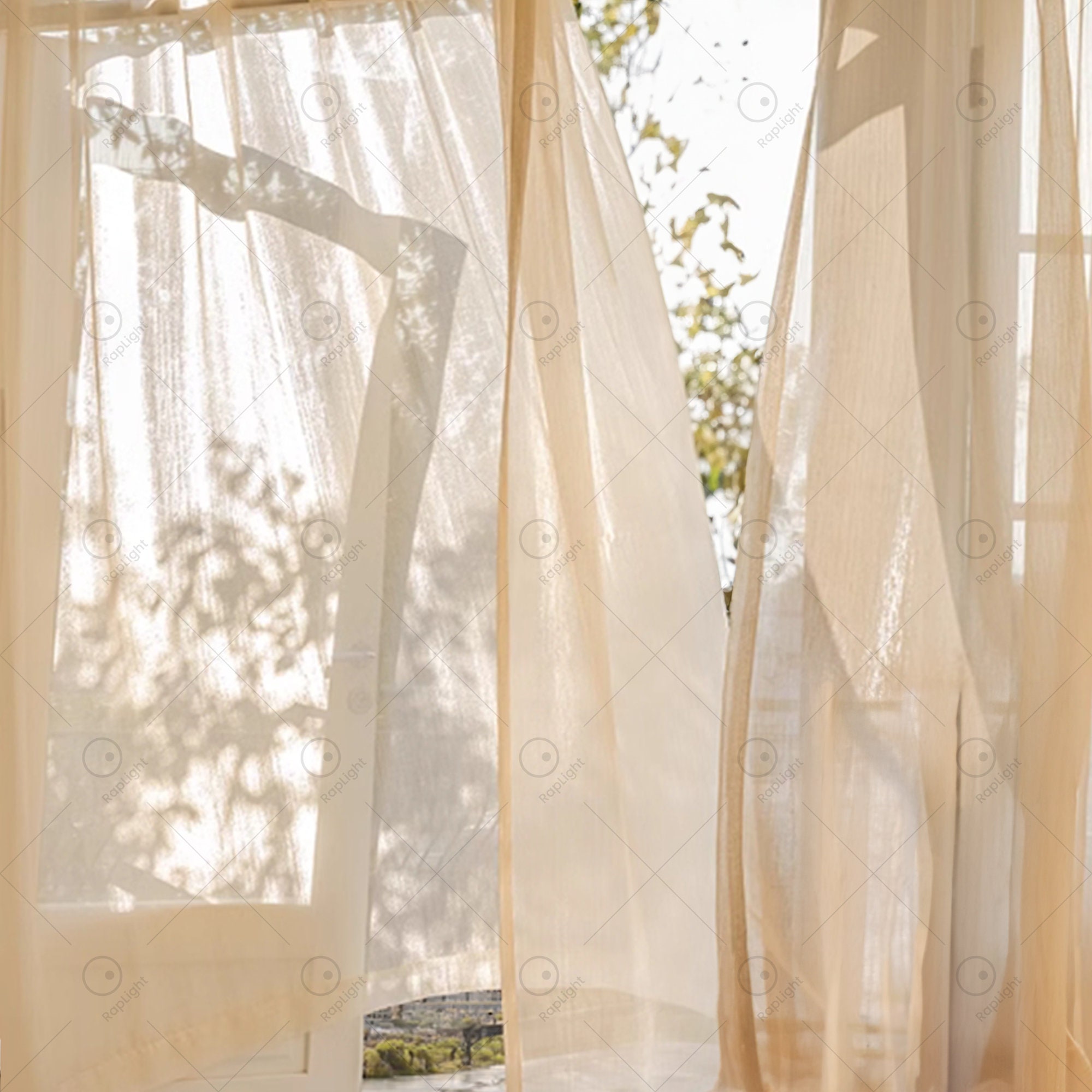 Shimmering Sheer Curtain: Custom Size Elegant Window Panel - Etsy