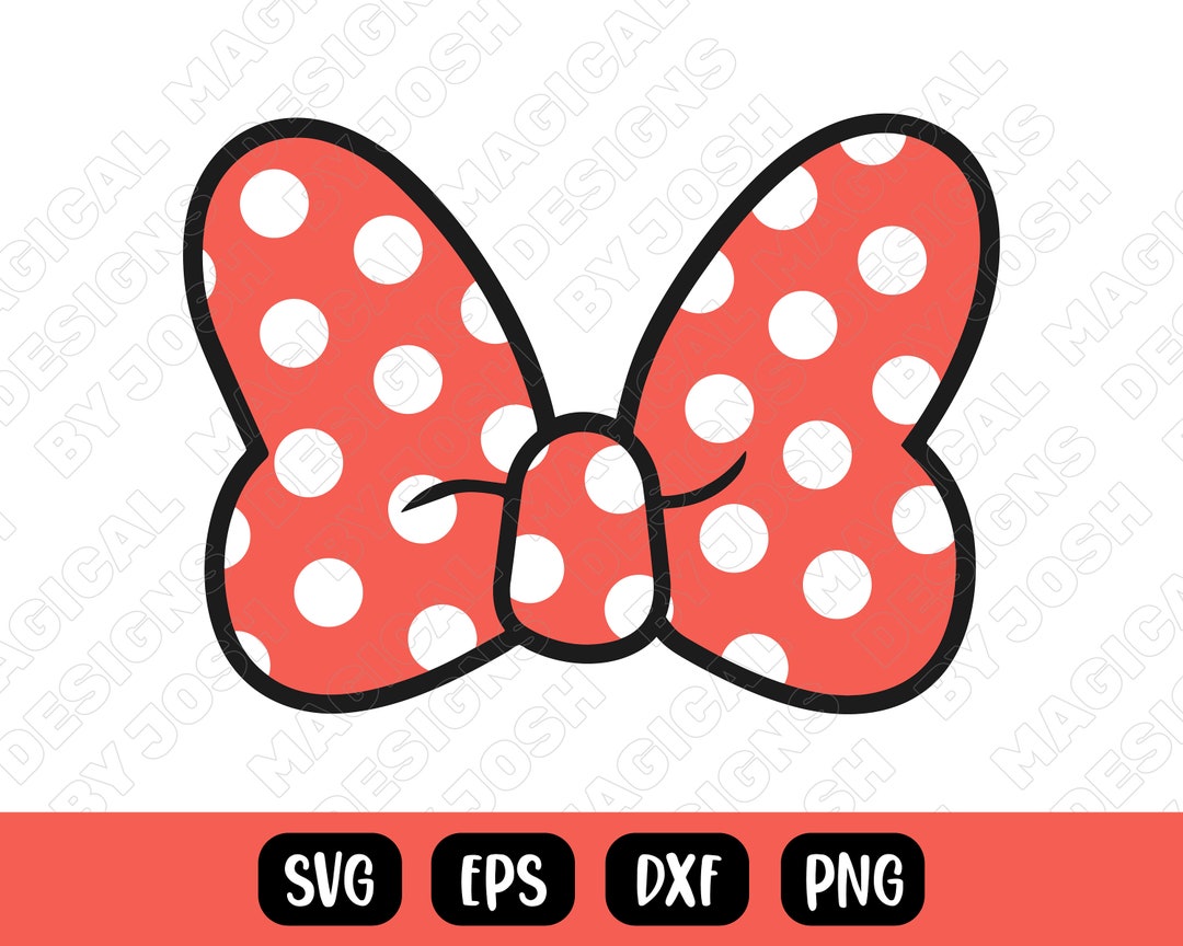 Minnie Bow Svg Bow Silhouette Svg Magical Bow Svg Pokadot - Etsy