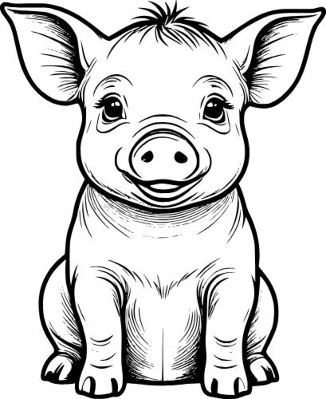 50 Baby Animals Coloring Pages for Kids | Farm Coloring Pages | Kids ...