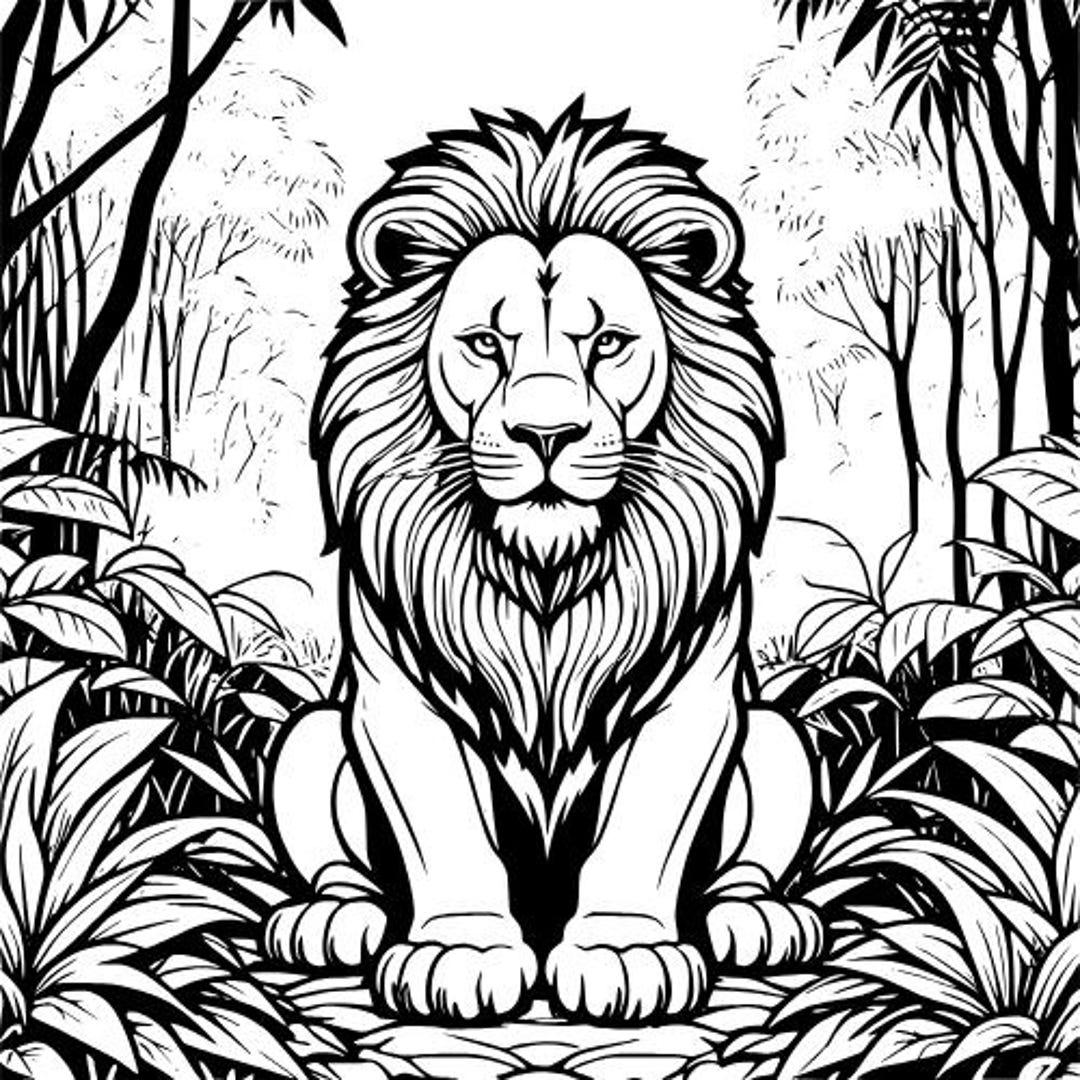 10 Animal Kids Coloring Pages Digital Pdf Download - Etsy