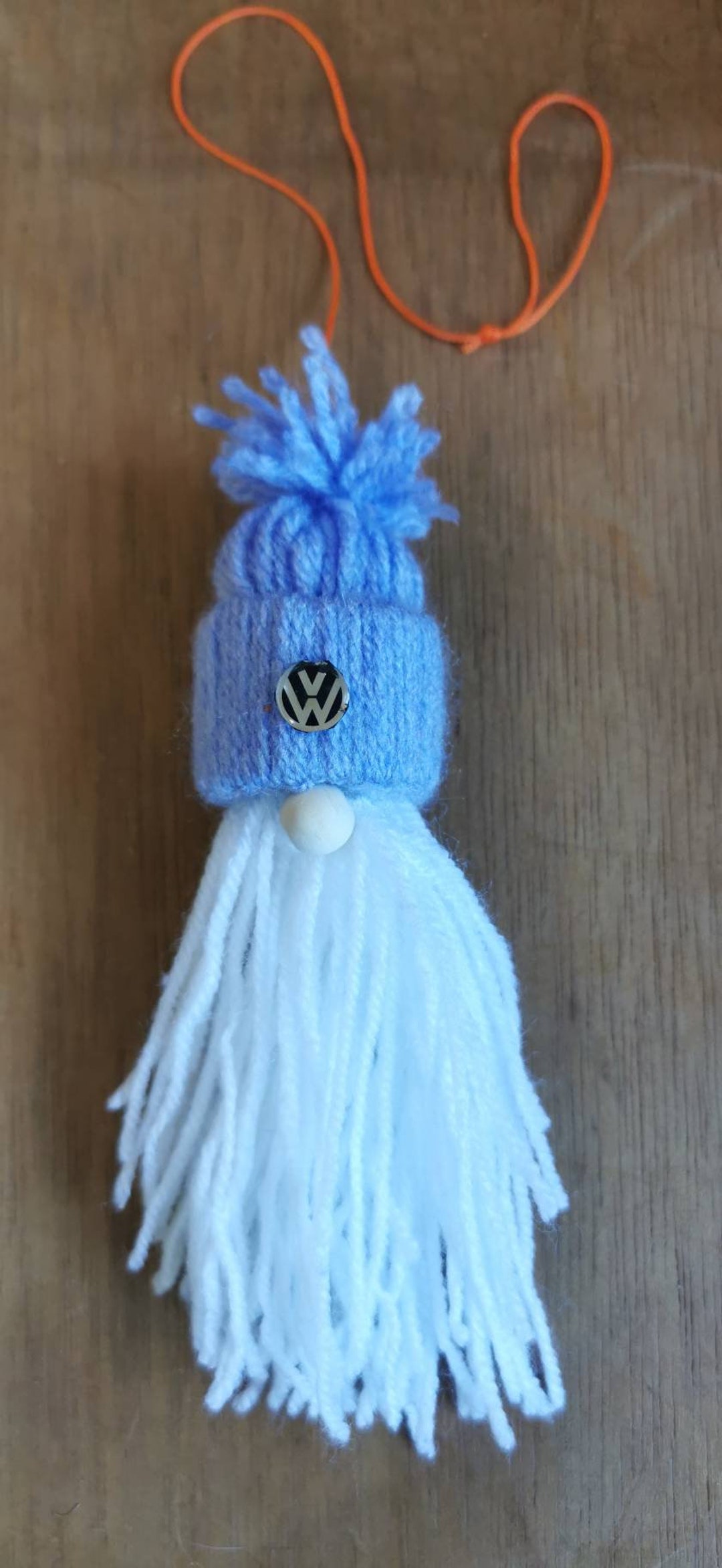 A Delightful Campervan Gonk/mascot Wearing a Light Purple Wooly Bobble ...