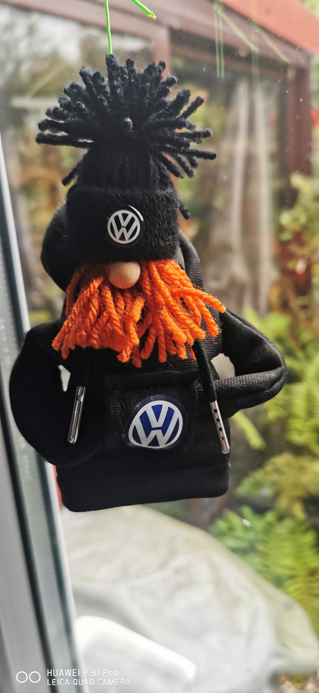 A Delightful Vw Campervan Gonk/mascot Wearing a Black Wooly Hat With a ...