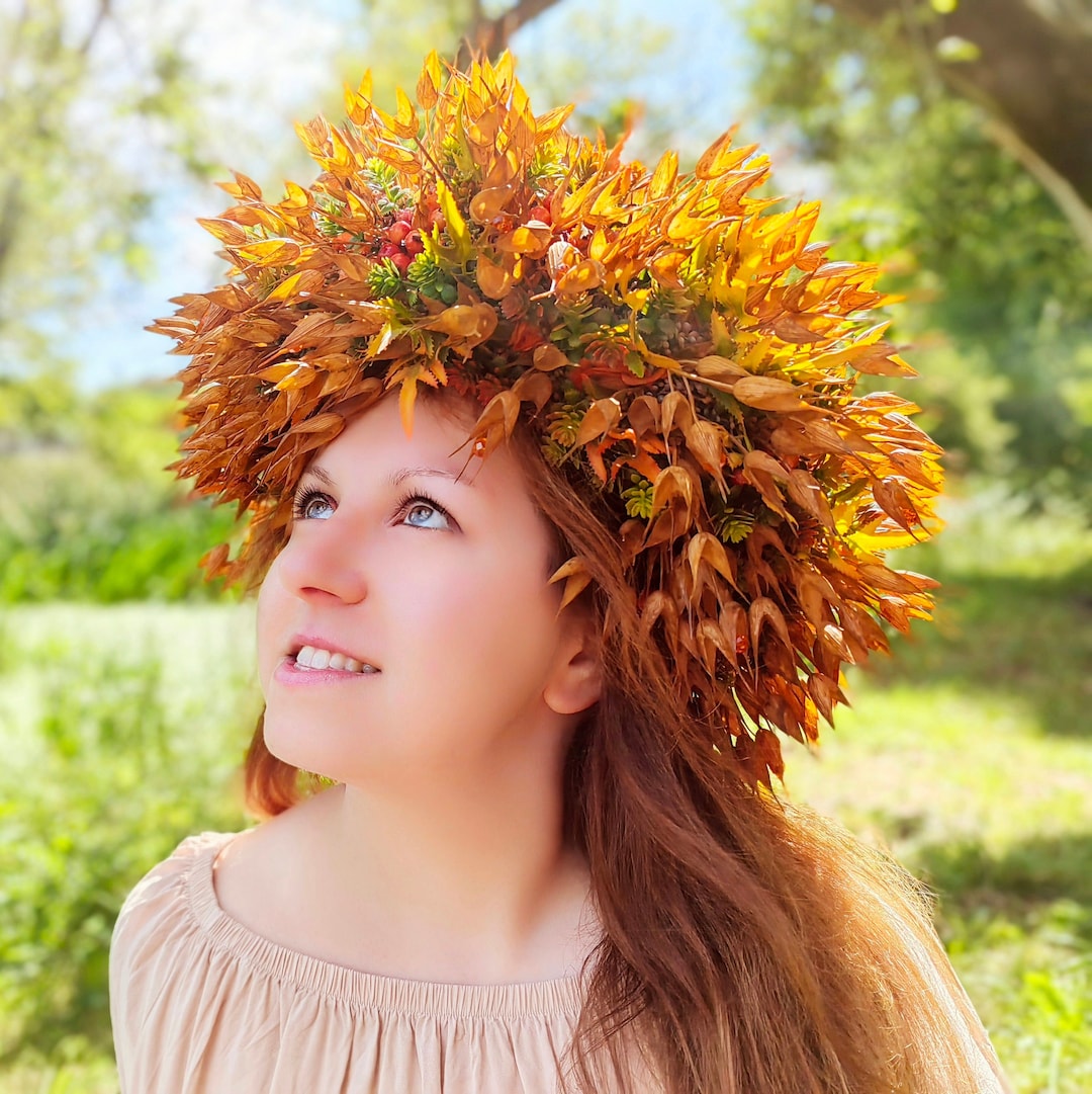 Sokolydesign Slavic Wreath Żywia Slavic Goddesses Wedding Bride Flower ...