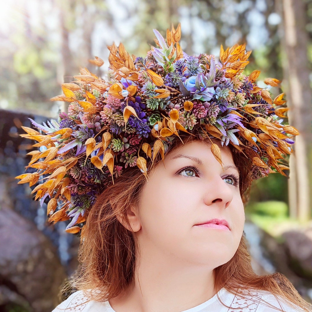 Sokolydesign Slavic Wreath Rusałka Slavic Goddesses Wedding Bride ...