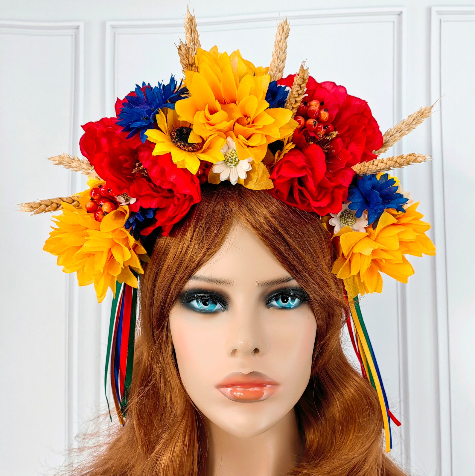 Sokolydesign Slavic Headband Sława Wedding Bride Flower Crown Tiara ...